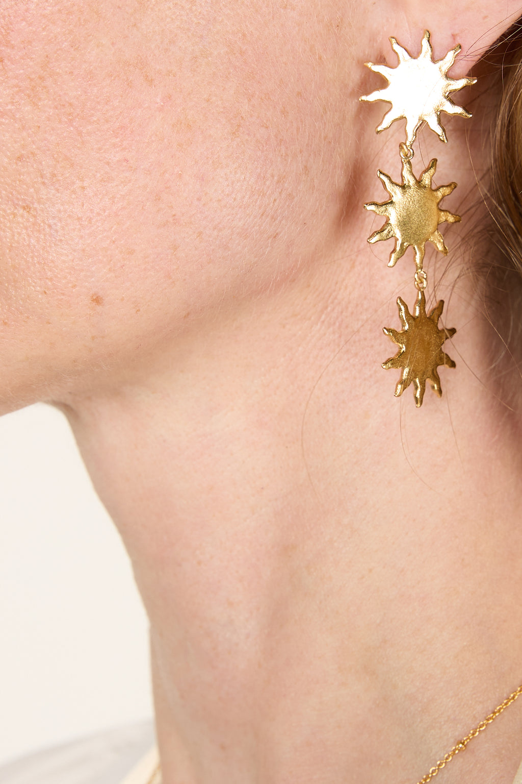 Solar Triple Drop Earrings – My Island Home